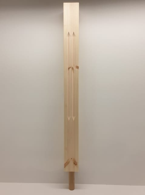 Pine Square Newel Post 80mm, 75mm and 70mm - Stair Bits