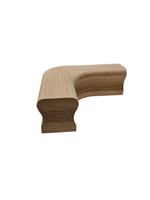 Continuous Oak Handrail HDR Horizontal Turn - Stair Bits