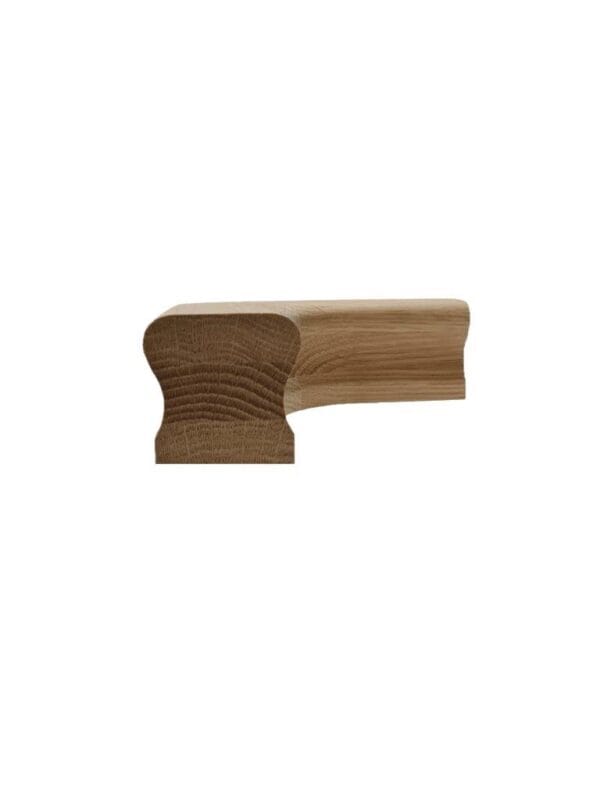 Continuous Oak Handrail HDR Horizontal Turn - Stair Bits