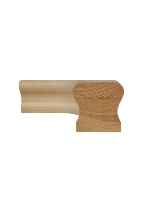 Continuous Pine Handrail HDR Horizontal Turn - Stair Bits