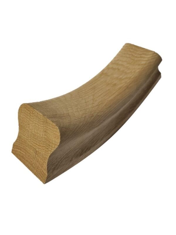 Continuous Oak Handrail HDR Up Ramp - Stair Bits