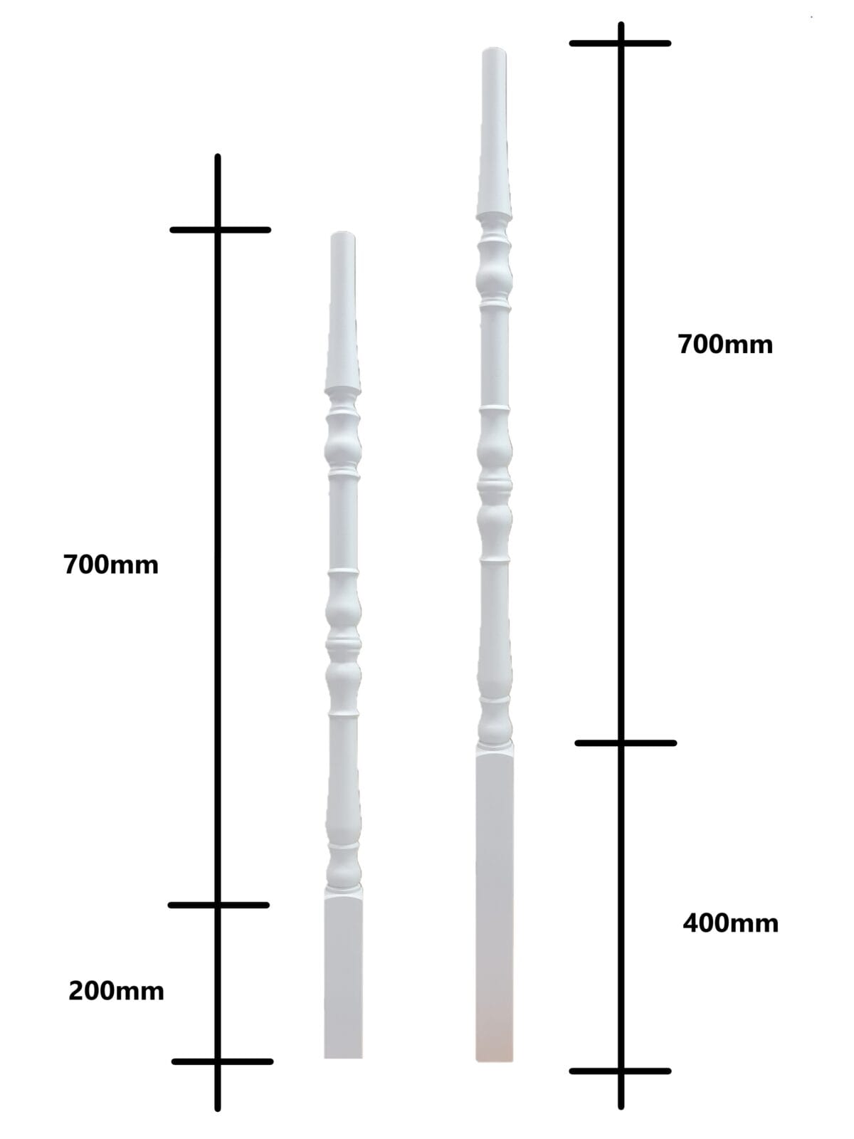 Regency Round Top Spindles - Stair Bits