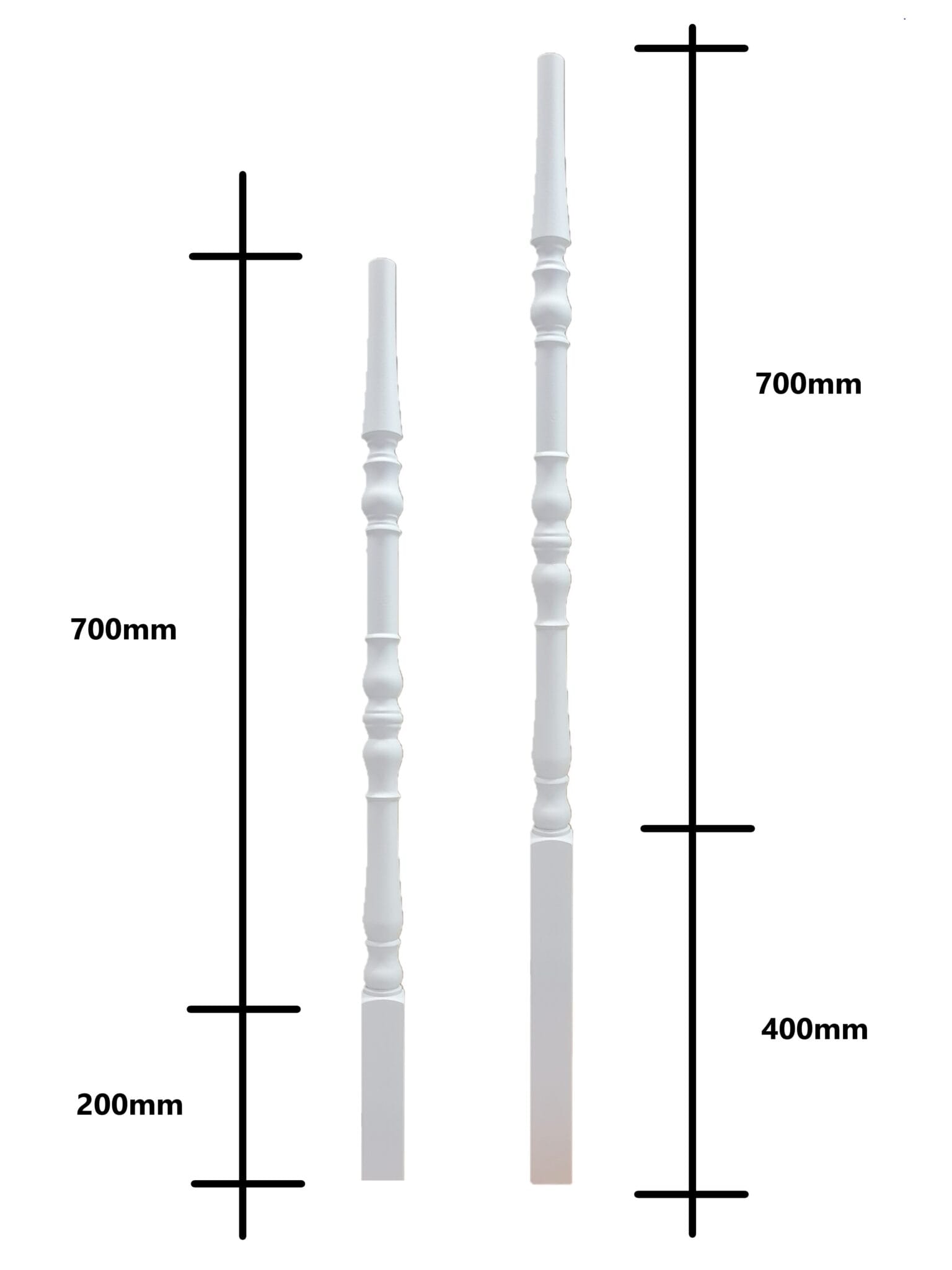 Regency Round Top Spindles - Stair Bits